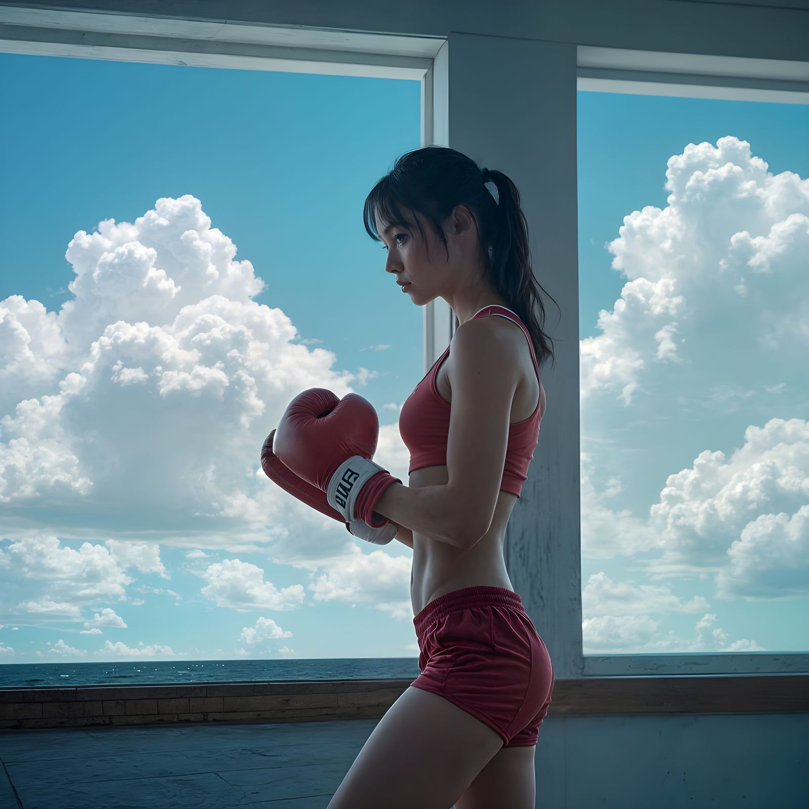Epic Gym Scene in Hyper Realistic Style - AI Art
