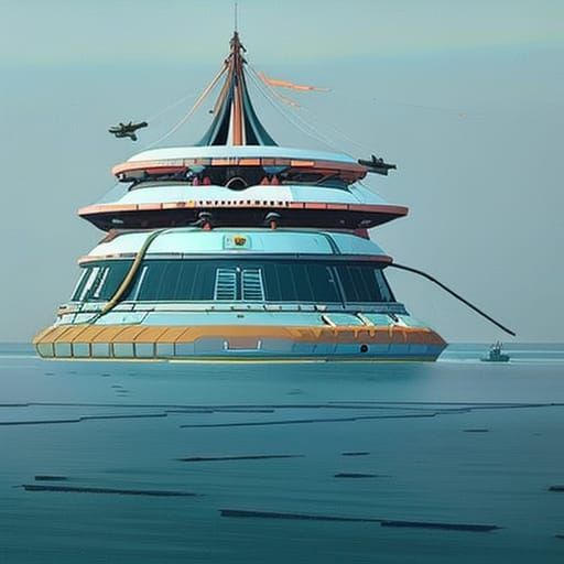 Solarpunk sailing ship ;Simon Stålenhag - AI Generated Artwork ...