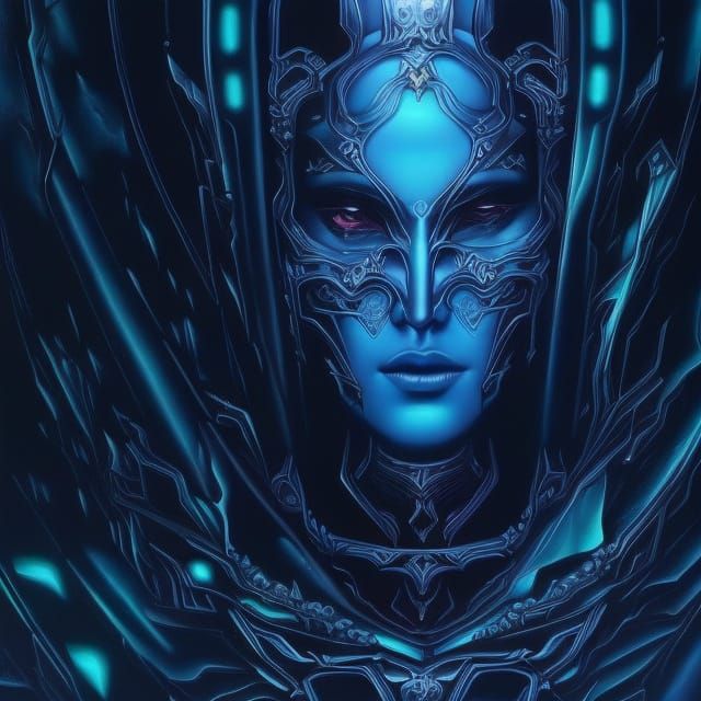 Duplex Alien Priestess - AI Generated Artwork - NightCafe Creator