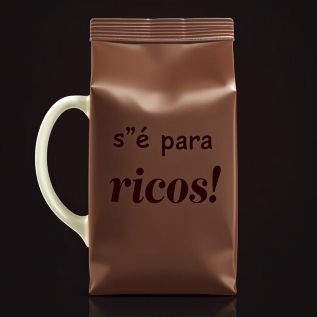 Luxurious Brown Coffee Sack with Gold Accents and ... - AI Art