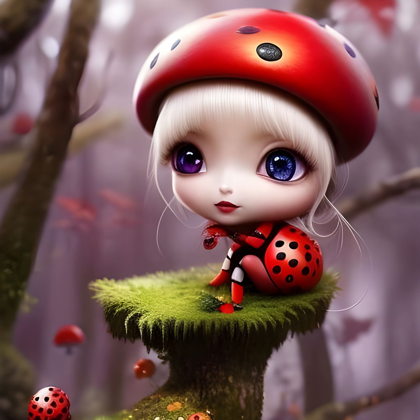 Lady bug - AI Generated Artwork - NightCafe Creator