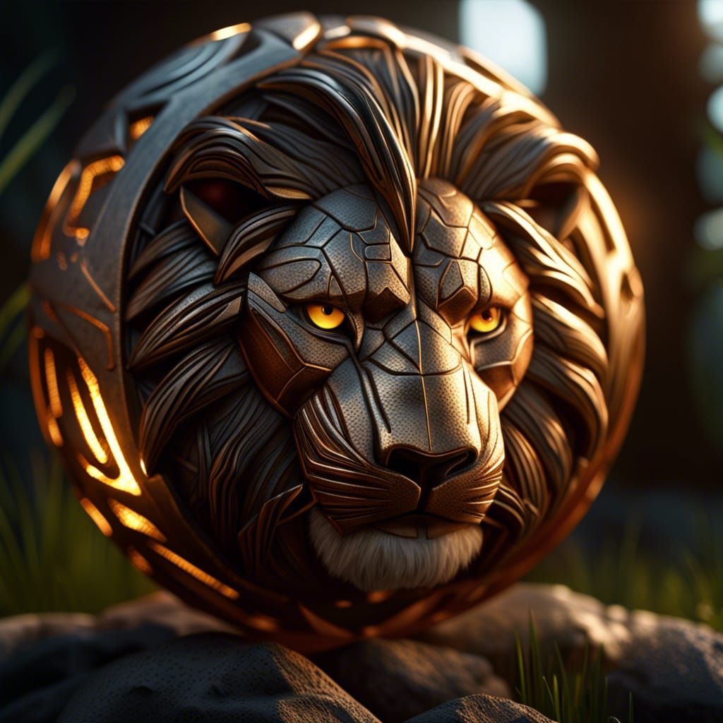 Lion King orb - AI Generated Artwork - NightCafe Creator