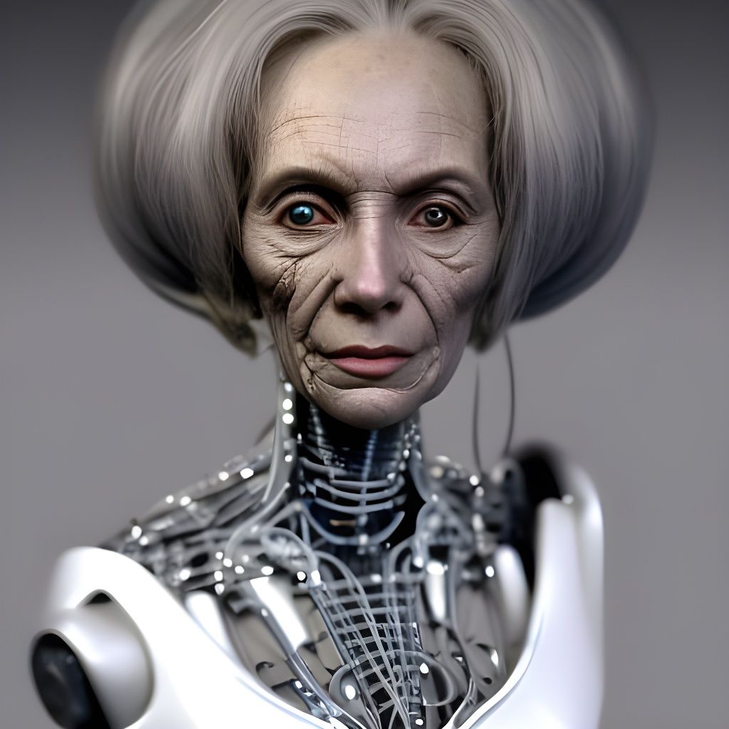 Granny Borg - AI Generated Artwork - NightCafe Creator