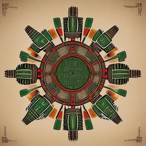 Aztec Tile - AI Generated Artwork - NightCafe Creator
