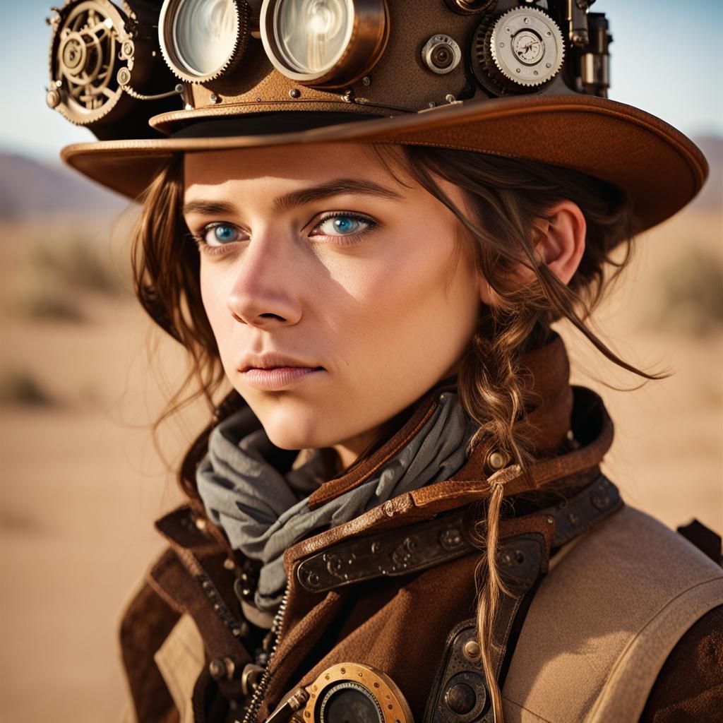 Steampunk girl - AI Generated Artwork - NightCafe Creator