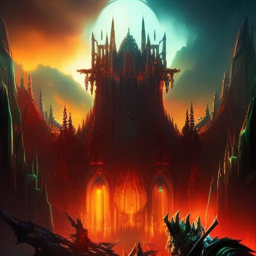 Underworld Landscape - AI Generated Artwork - NightCafe Creator