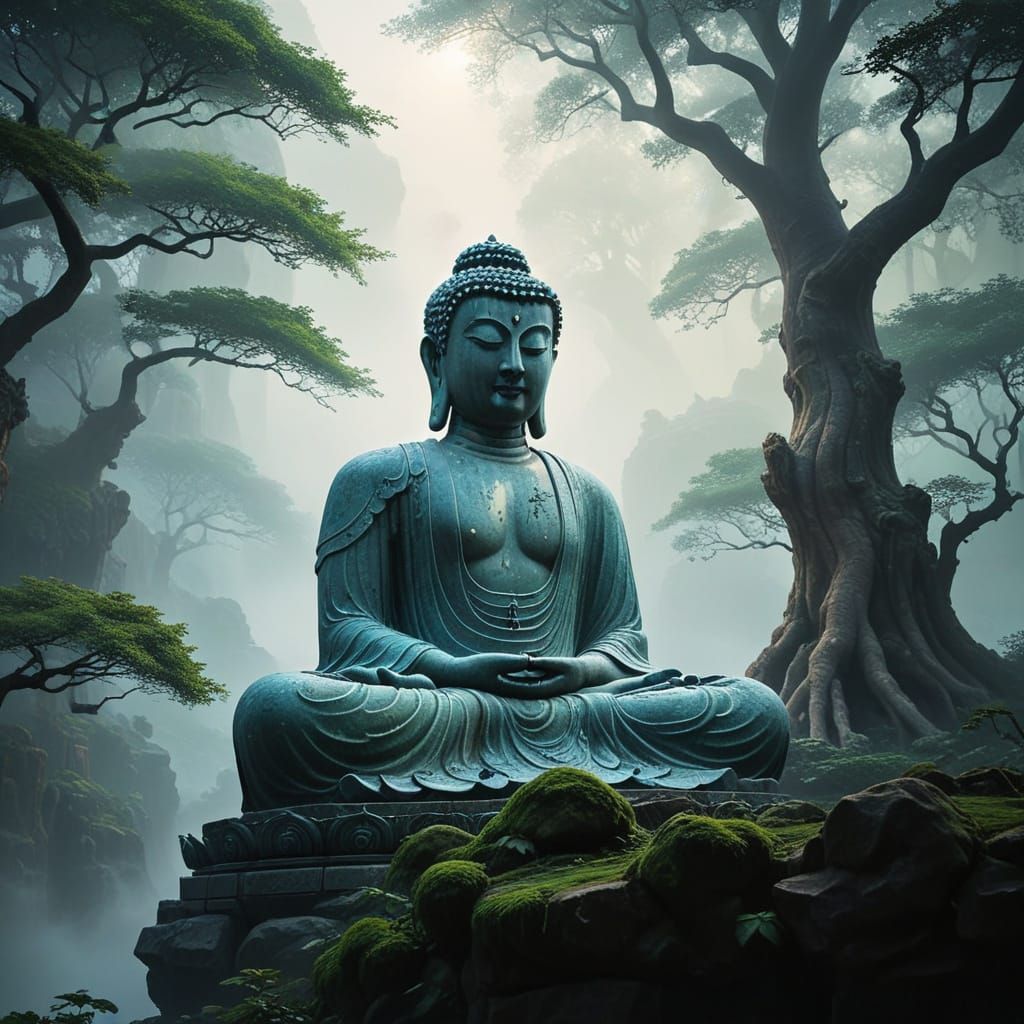 Cold Ambience, Warm Peace II - Ethereal Buddha in Serene For...