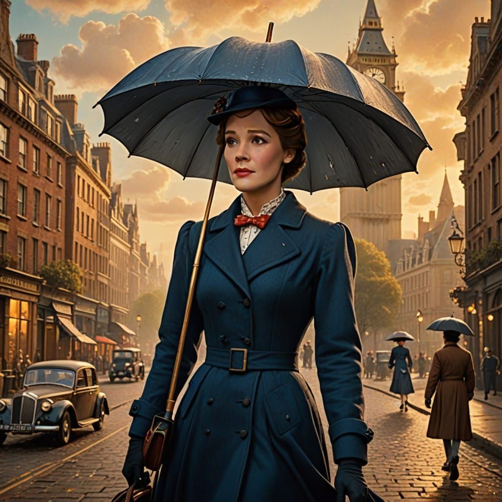 Julie Andrews as Mary Poppins - Julie Andrews as Mary Poppi...