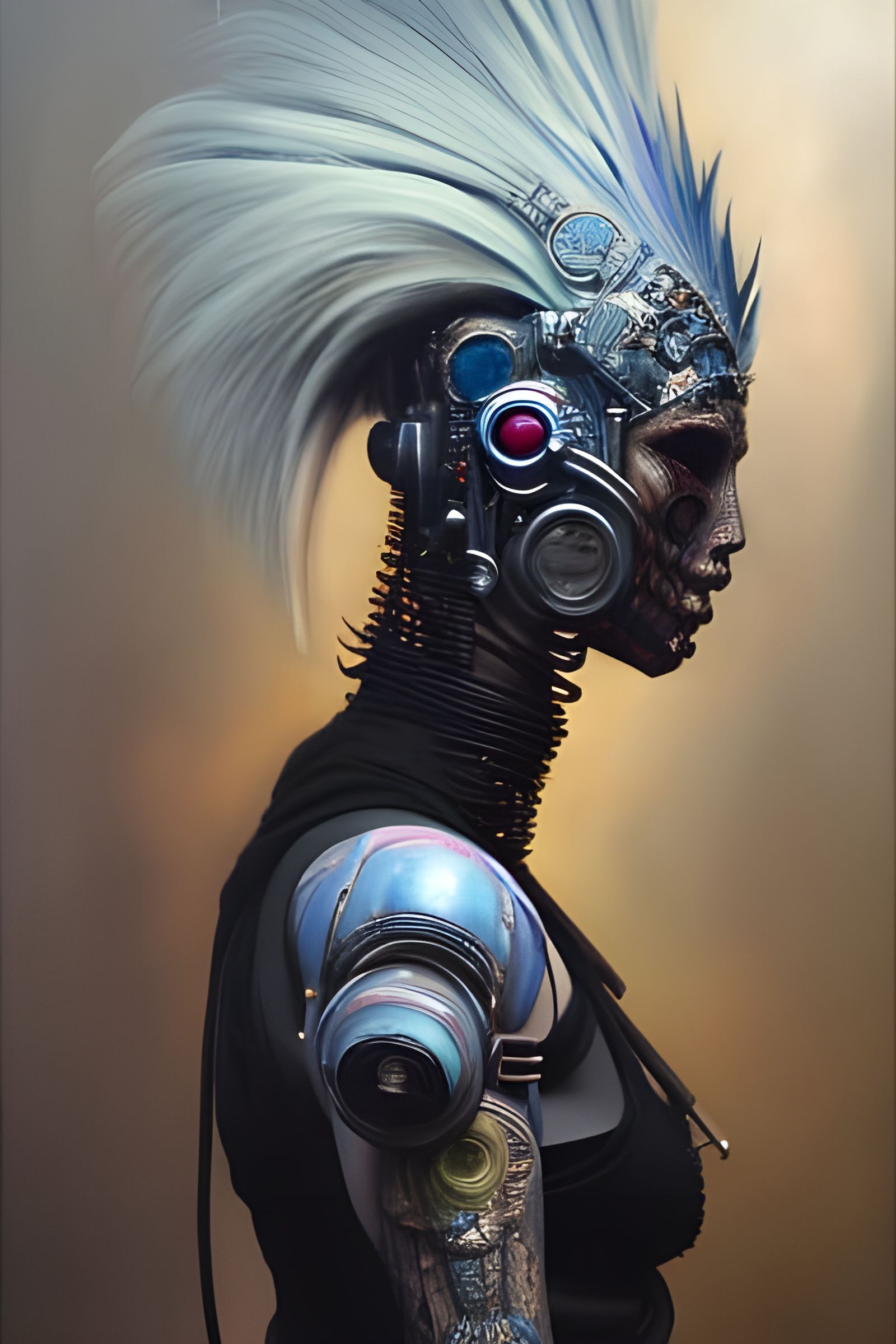 Mutant Cyber Warrior - AI Generated Artwork - NightCafe Creator