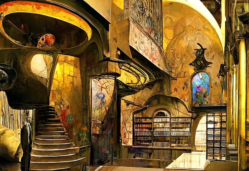 Backrooms library and 1990s camera with eternal battery life ...