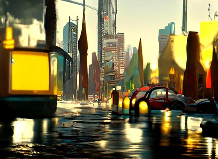 cel shaded city scape for animated actors - AI Generated Artwork ...