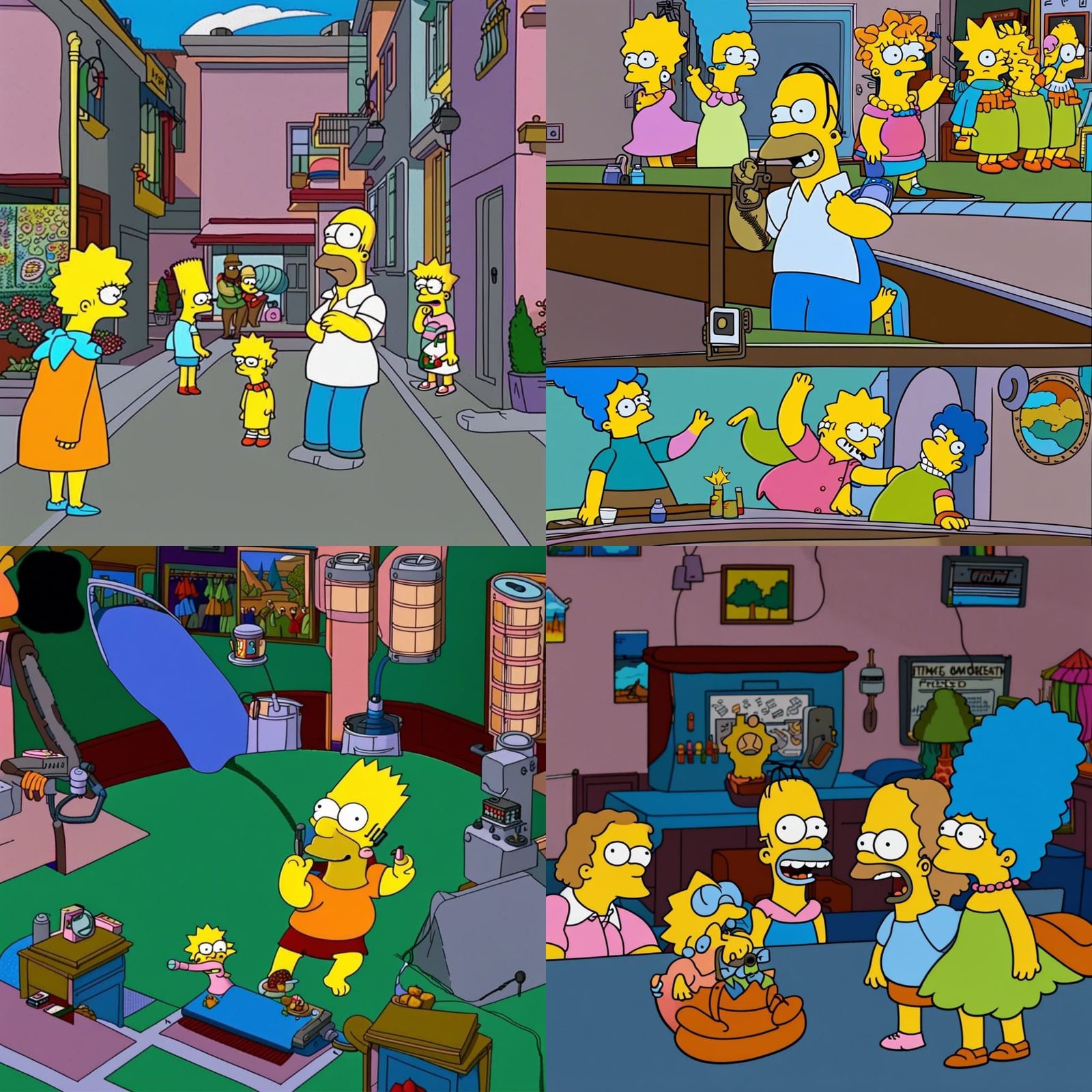 Still from an episode of the Simpsons - AI Generated Artwork ...
