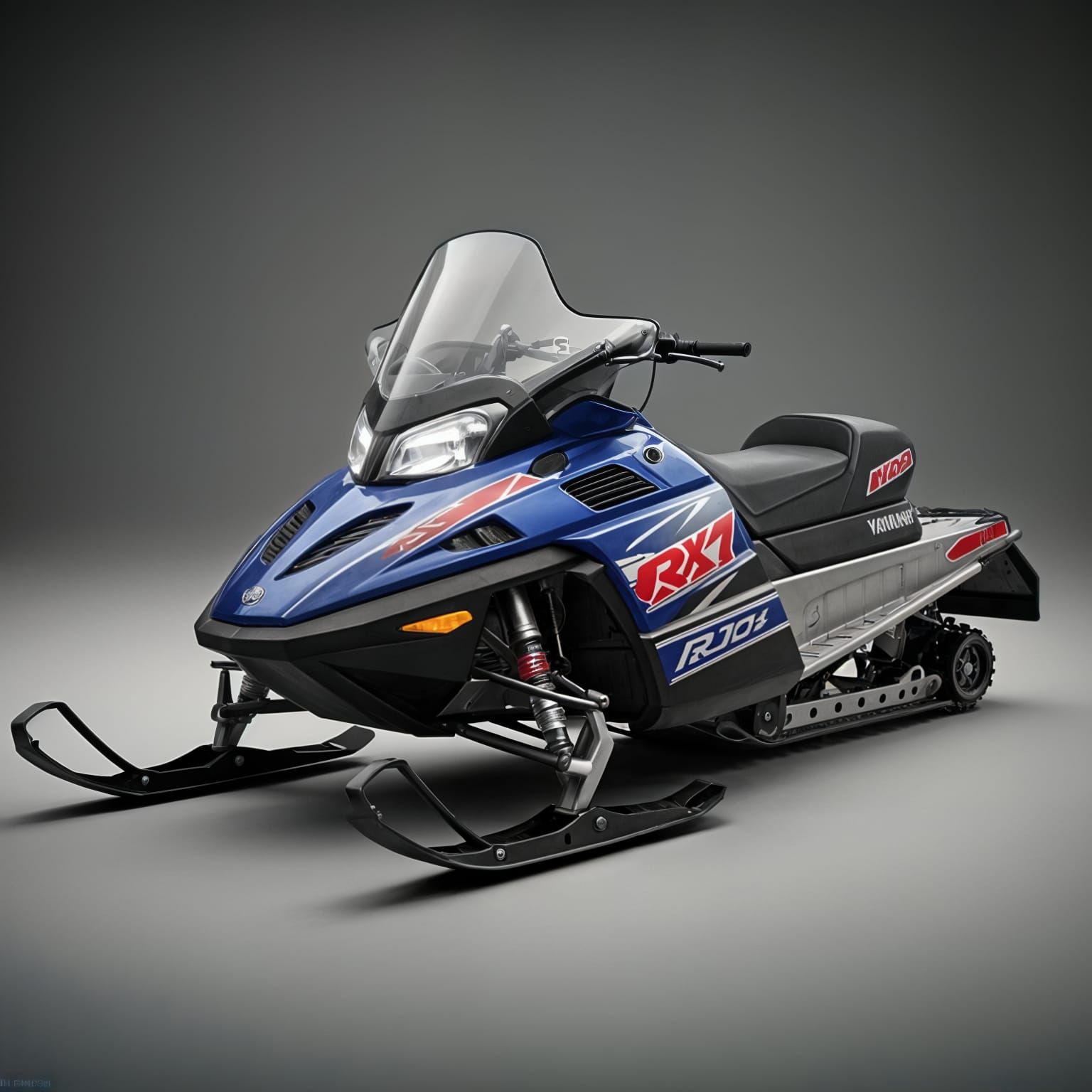 Hyper Realistic Yamaha RX-1 Snowmobile in a Futuri... - AI Art