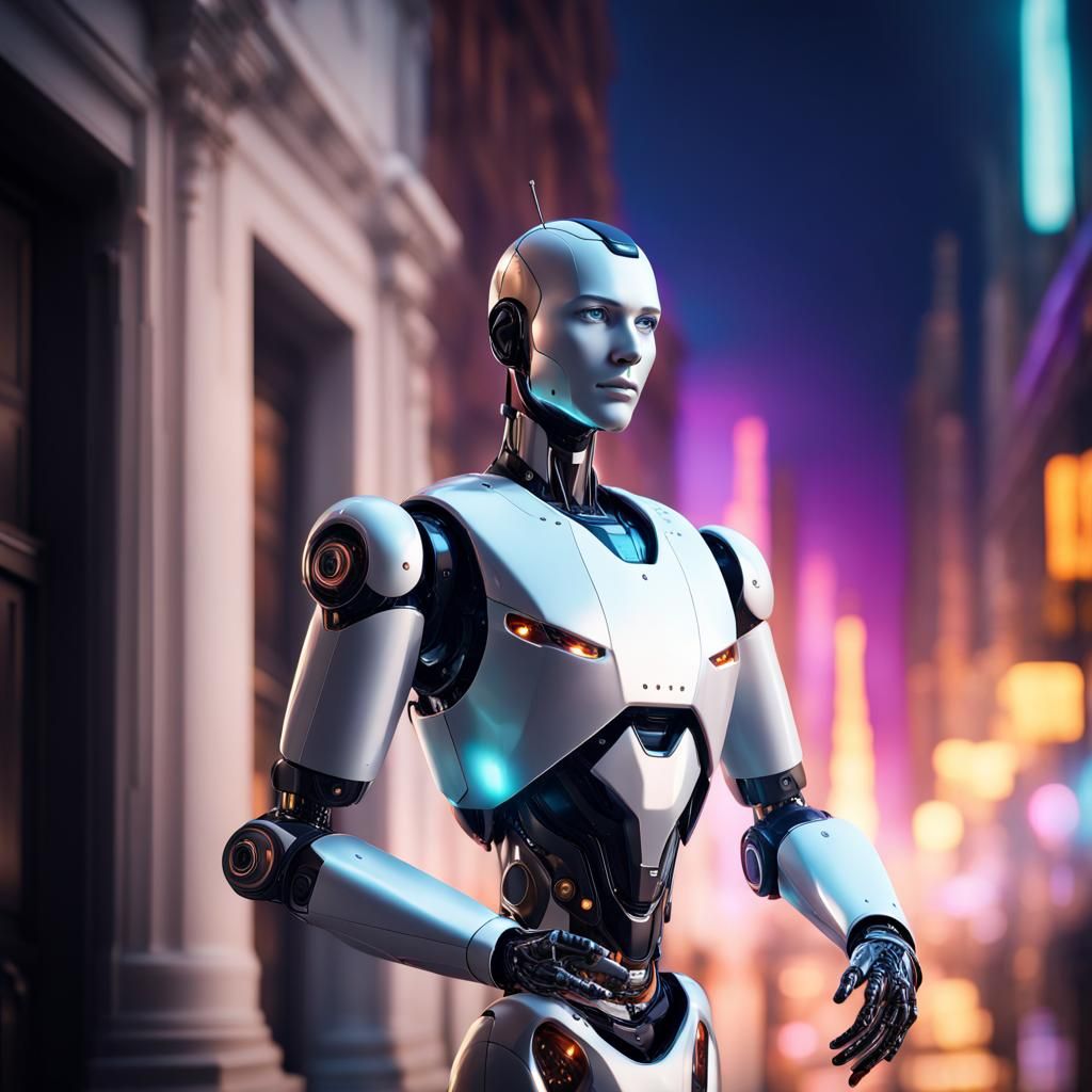 Most Detailed Stunningly Beautiful Technological Advanced Male BUTLER ...