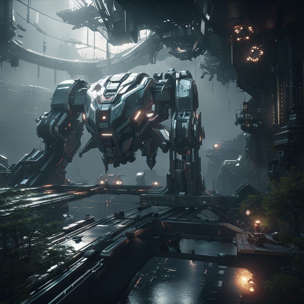 The machine works - AI Generated Artwork - NightCafe Creator