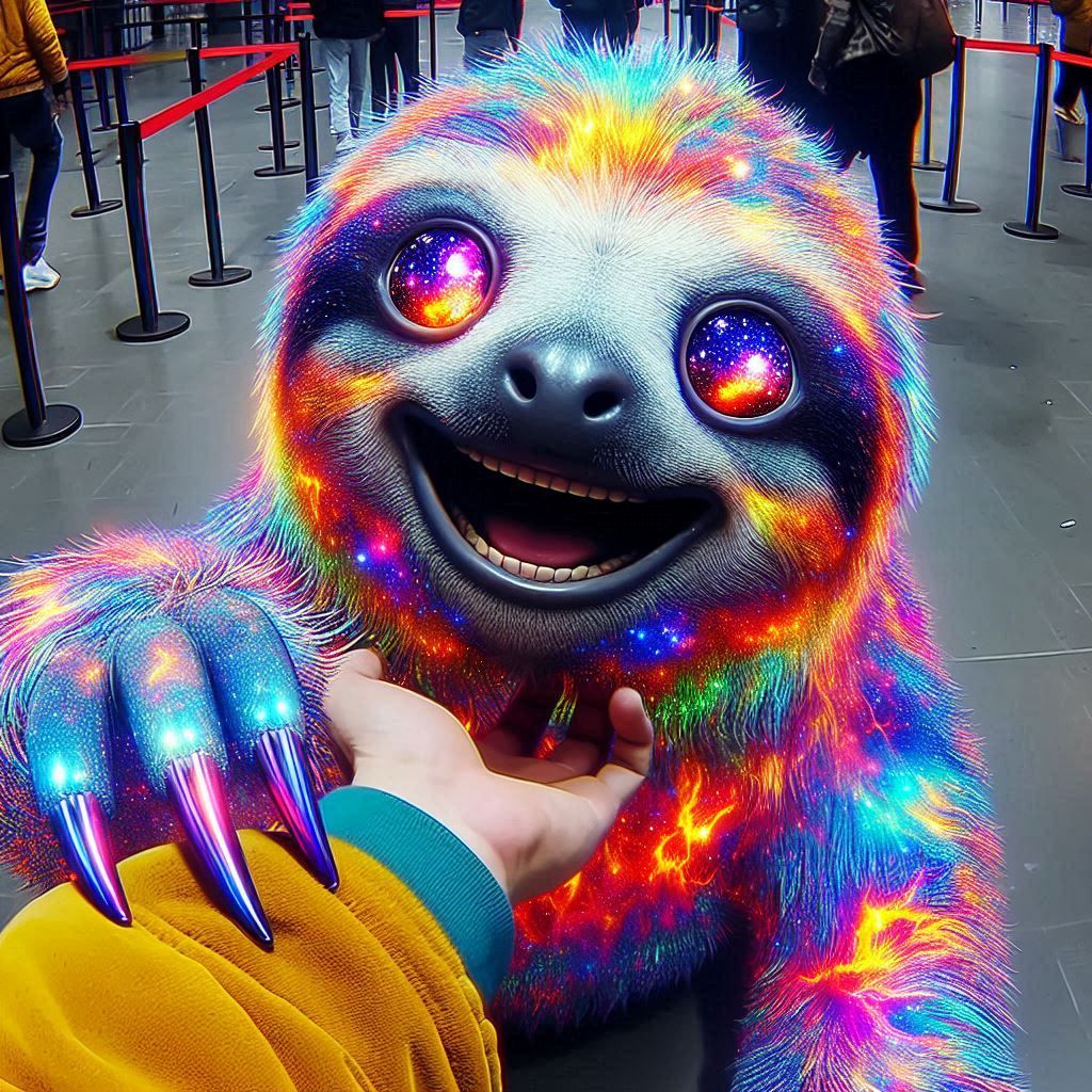 Cosmic Sloth - AI Generated Artwork - NightCafe Creator