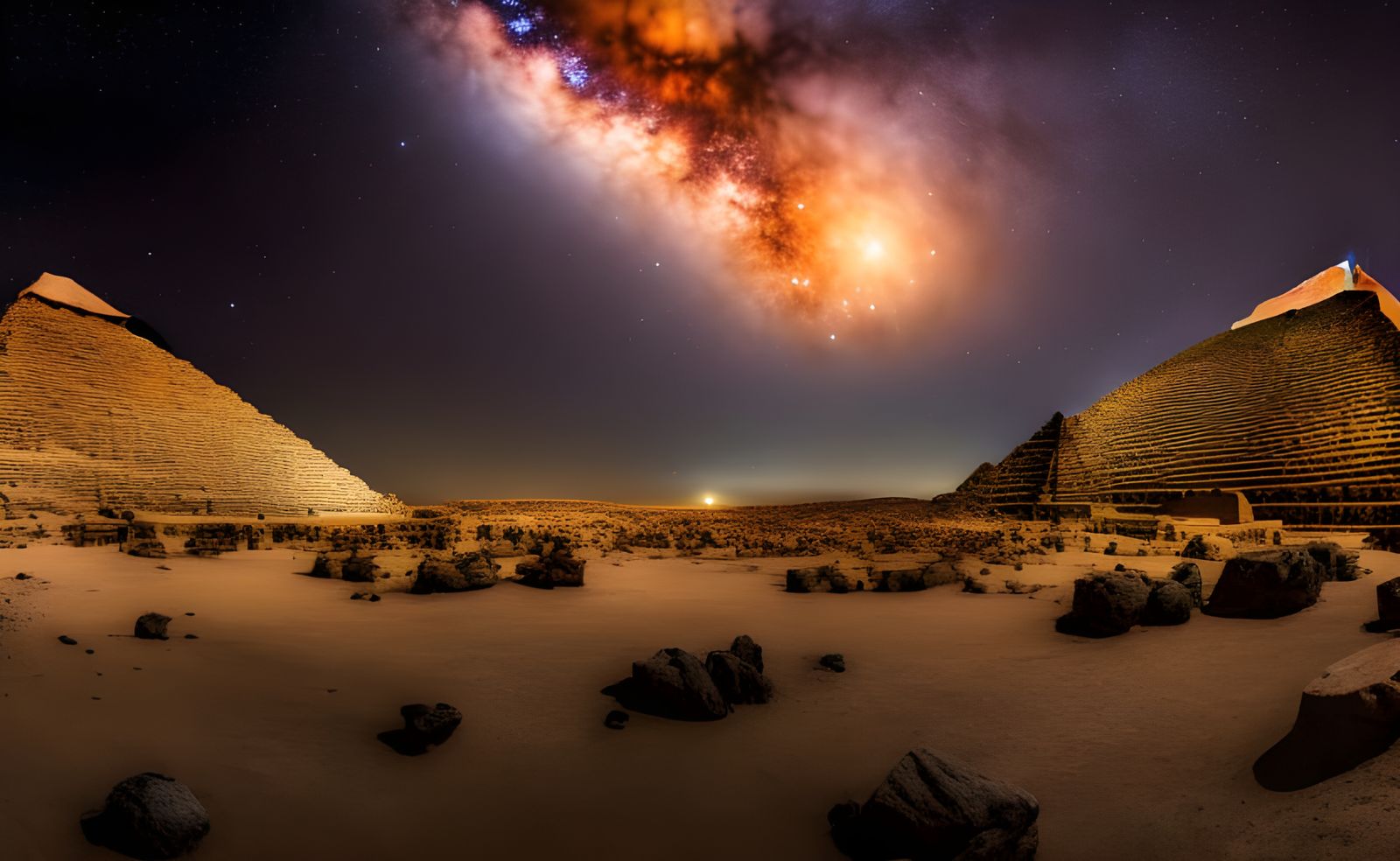 Alien pyramid - AI Generated Artwork - NightCafe Creator