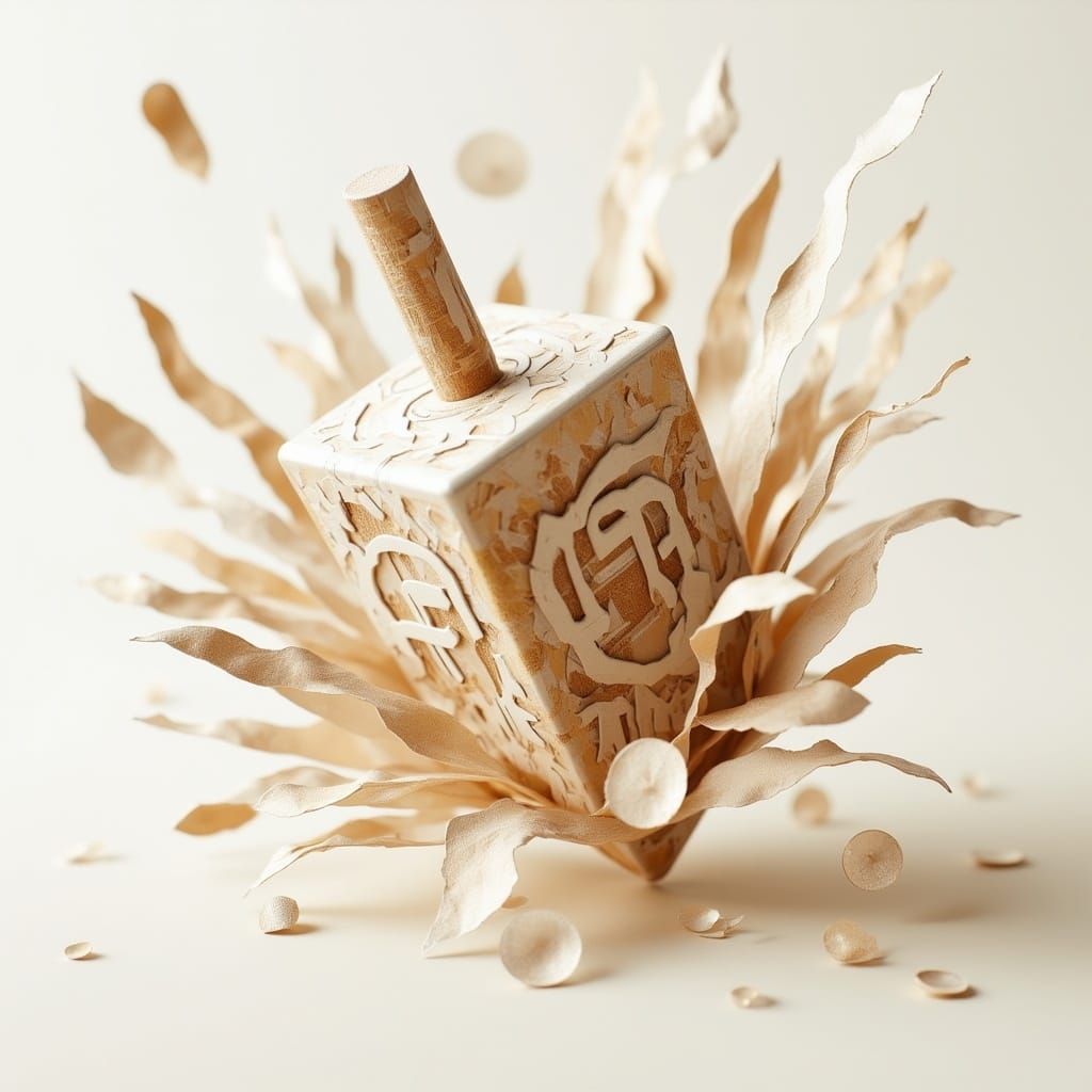 I Made It out of Clay! - 3D Clay Dreidel in Intricate Detail
