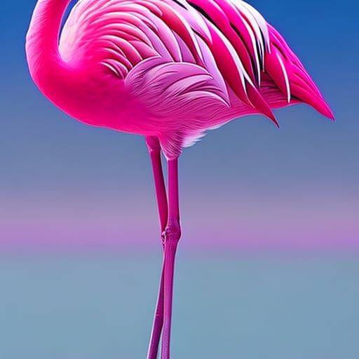Flamingo Challenge - AI Generated Artwork - NightCafe Creator