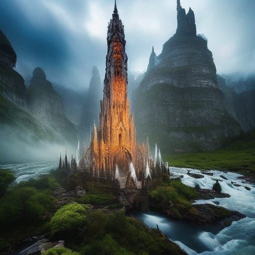 Elf Tower - AI Generated Artwork - NightCafe Creator