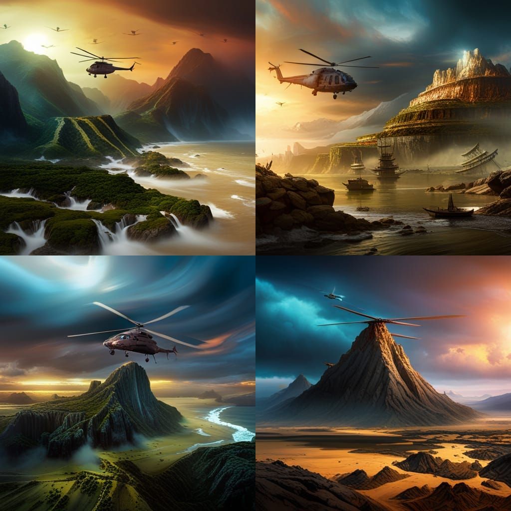 Apocalypse now. Ride of the valkyries. Avenging helicopters. Wide ...