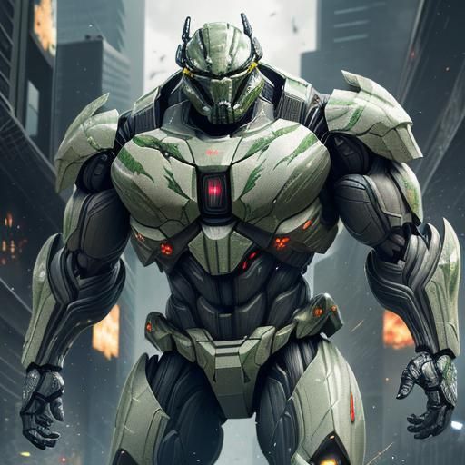 On upload evolution: Shinji Aramaki style Samurai Power Armor - AI ...