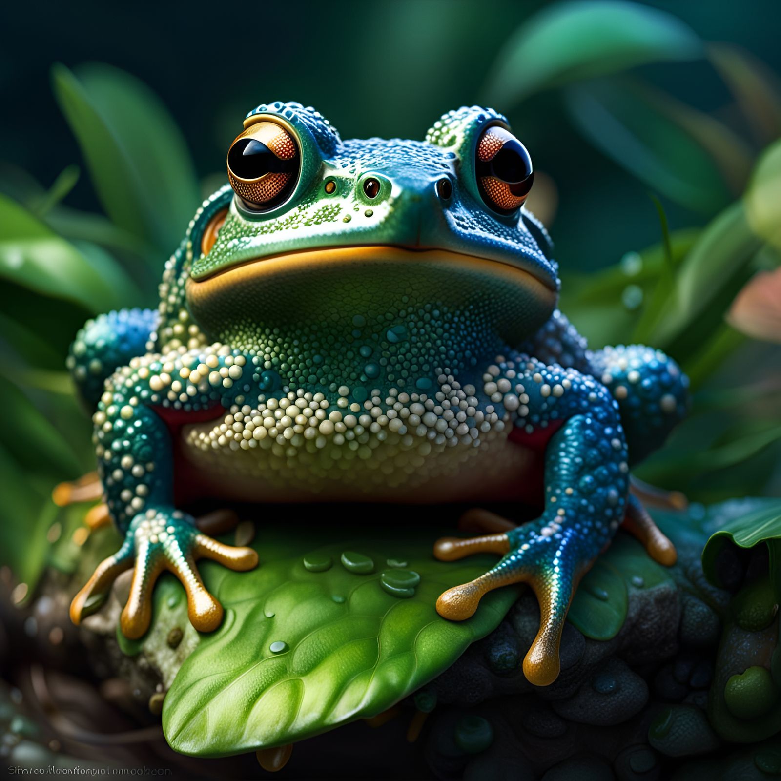 Vibrant Toad - AI Generated Artwork - NightCafe Creator