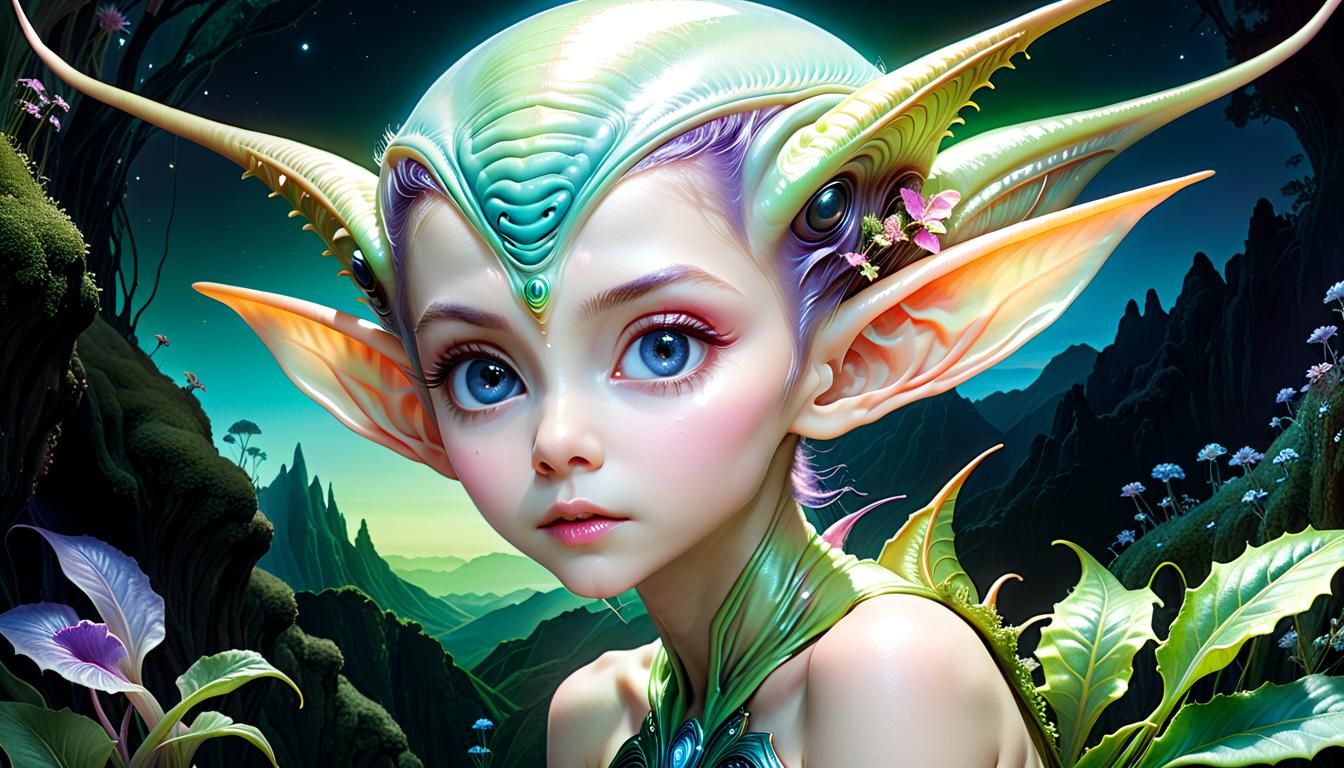 Alien Elf - AI Generated Artwork - NightCafe Creator