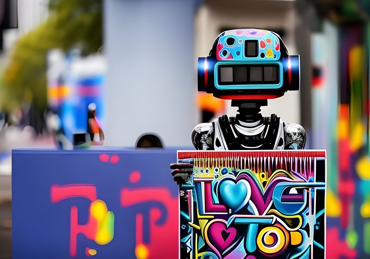 Street artist Bot - AI Generated Artwork - NightCafe Creator