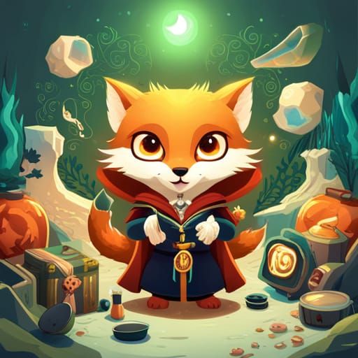 Wizard Fox - AI Generated Artwork - NightCafe Creator
