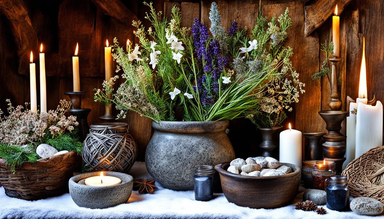 Imbolc Altar - AI Generated Artwork - NightCafe Creator