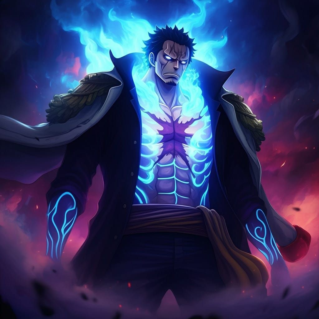 Electrifying One Piece Warrior, Embodied by Swirli... - AI Art