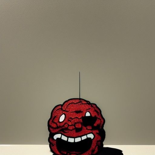 Meatwad with short appendages with human eyes, 8k, AR 16:9, hyper ...