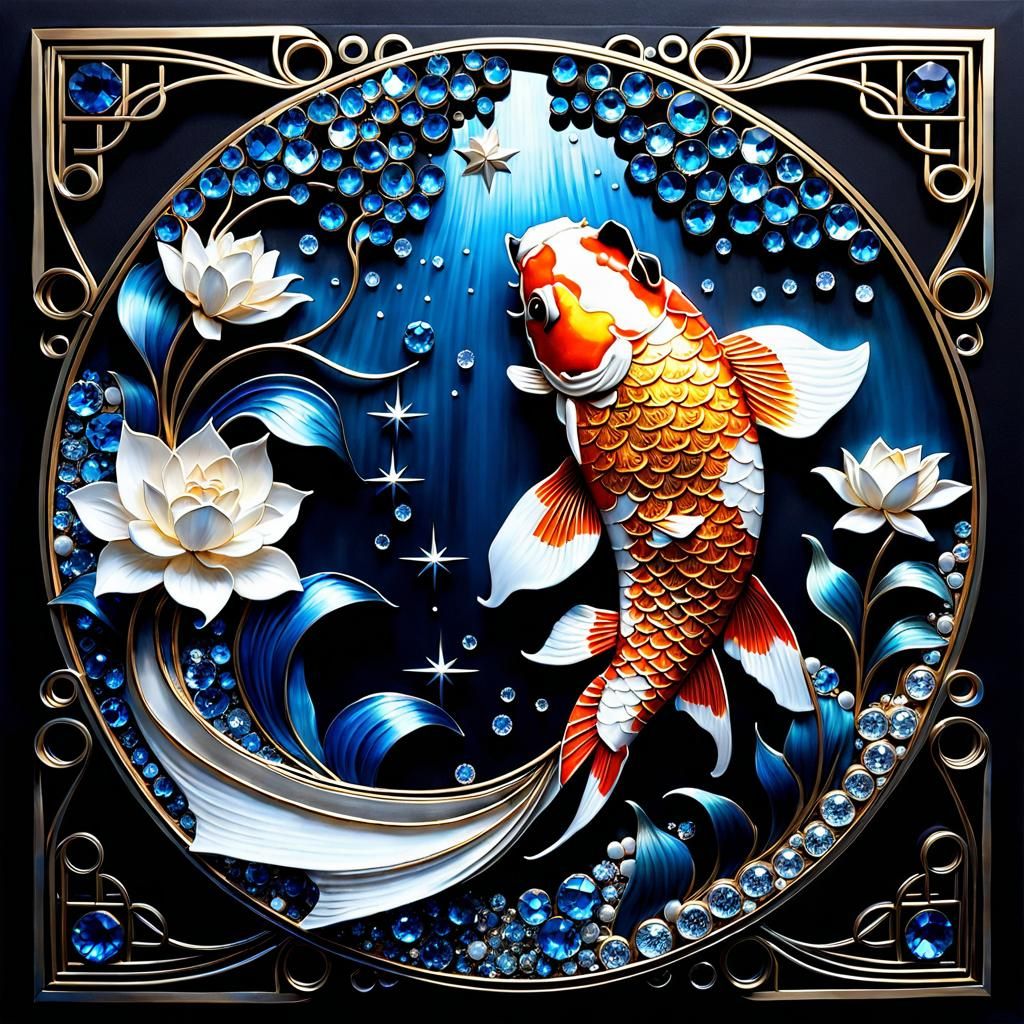 Koi Fish - AI Generated Artwork - NightCafe Creator