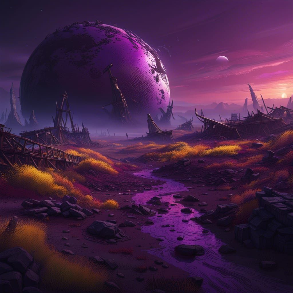 Post-apocalyptic planet earth. - AI Generated Artwork - NightCafe Creator