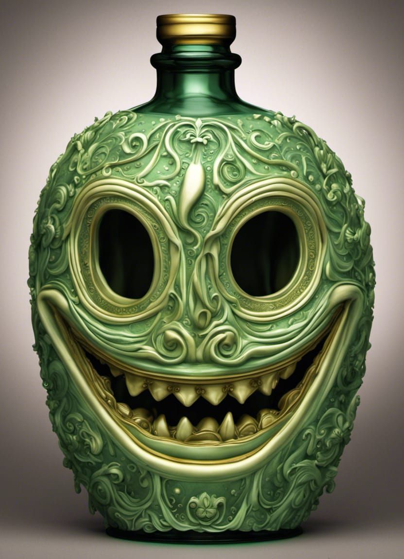 Happy Bottle of Poison? - AI Generated Artwork - NightCafe Creator
