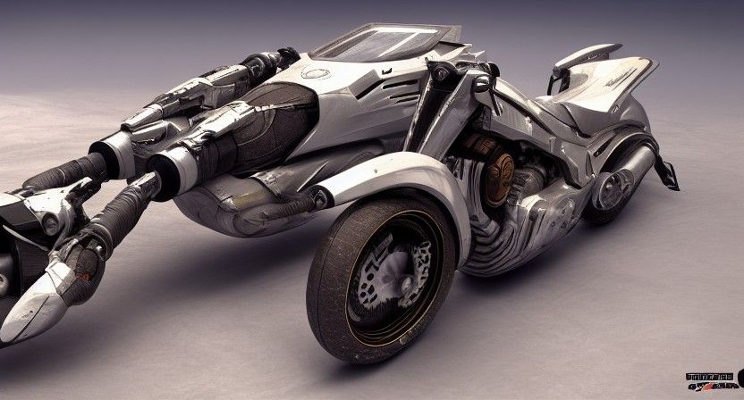 syd meade space motorcycle 8k resolution concept art Unreal Engine - AI ...