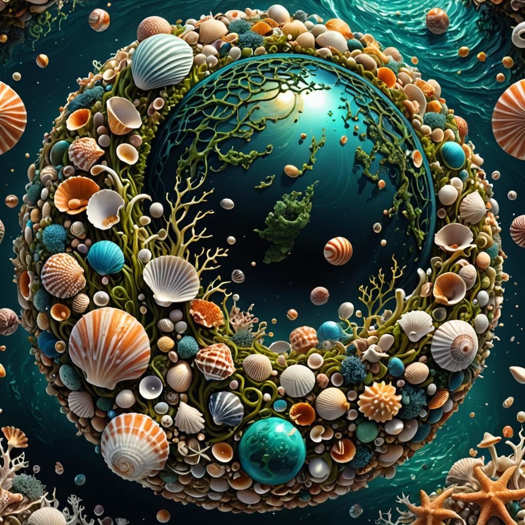 "The Shell of a Planet" - AI Generated Artwork - NightCafe Creator