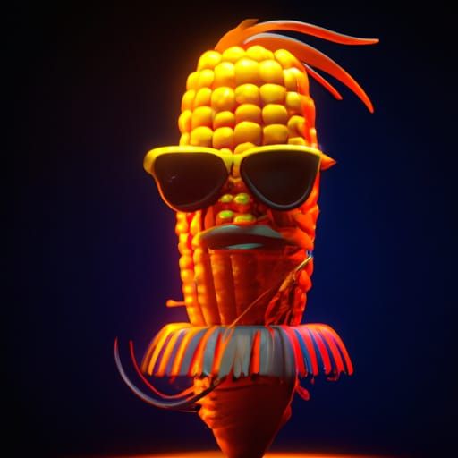 Gangster corn - AI Generated Artwork - NightCafe Creator