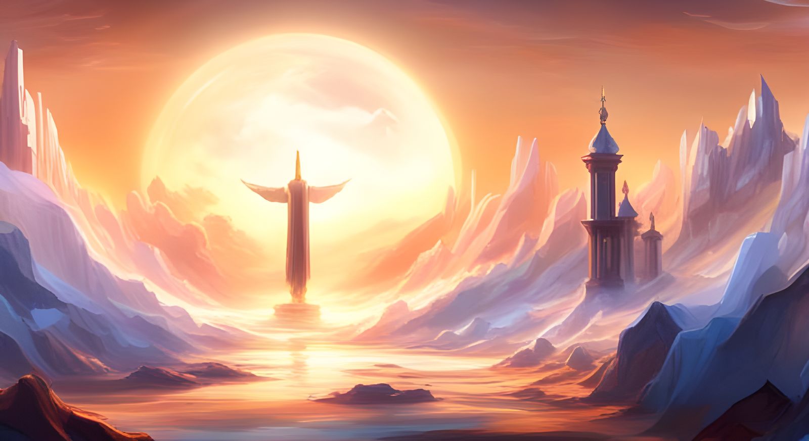 heavenly entity in gods kingdom - AI Generated Artwork - NightCafe Creator