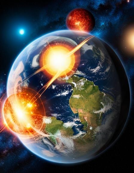 Technologically advanced Planet - AI Generated Artwork - NightCafe Creator