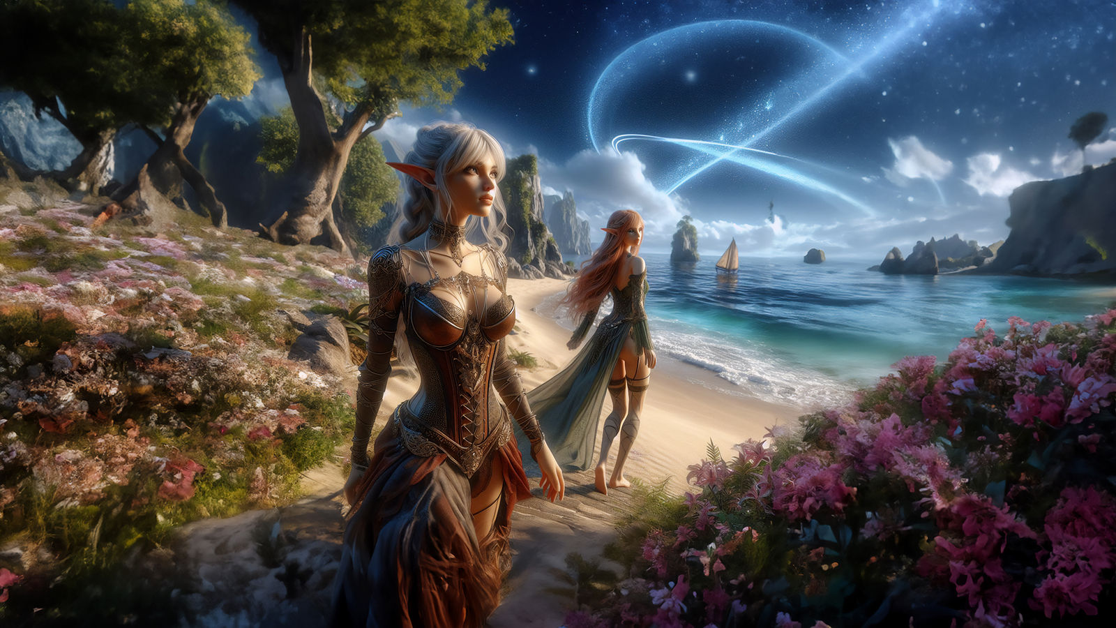 elven fantasy world - AI Generated Artwork - NightCafe Creator