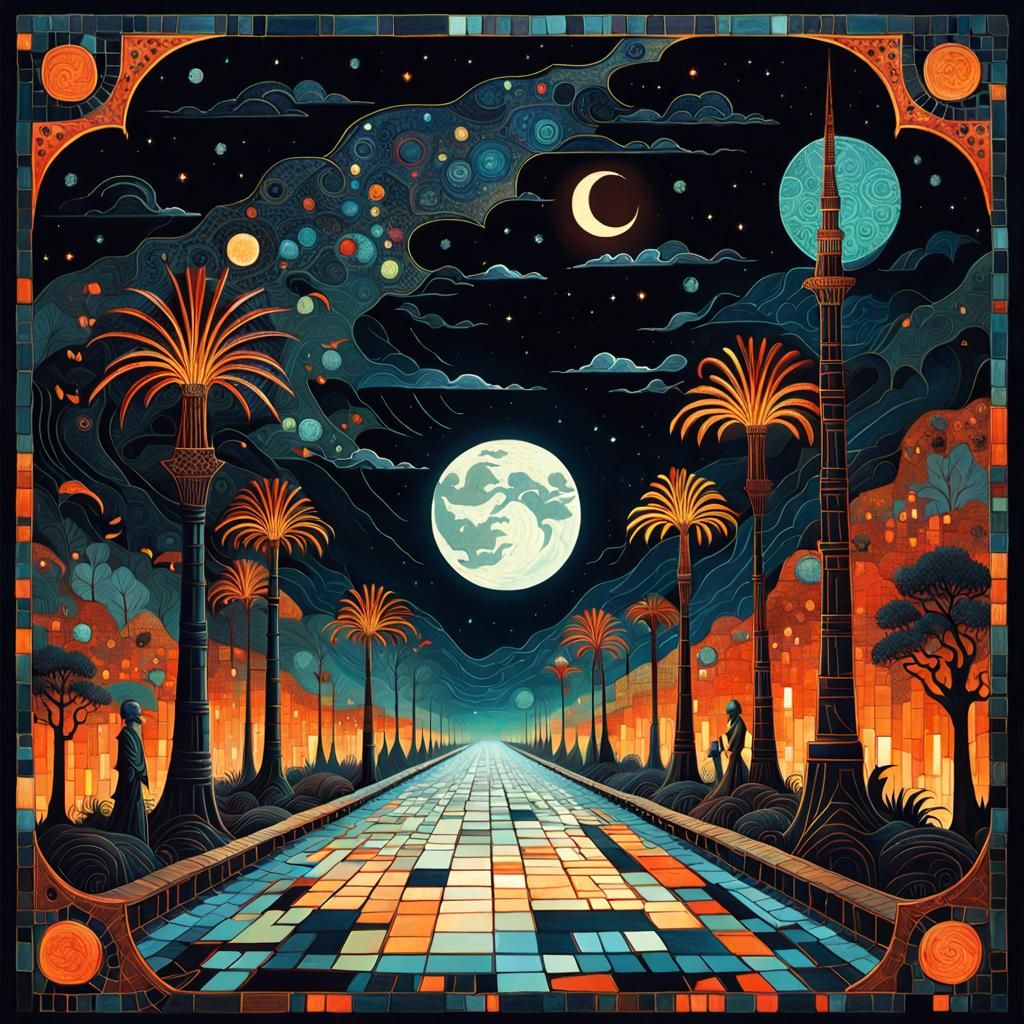 Night walk - AI Generated Artwork - NightCafe Creator