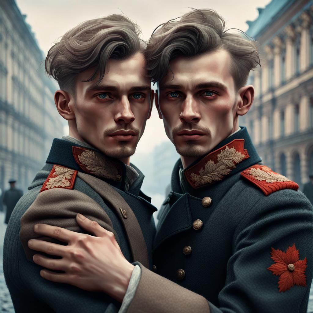 Men loving men - through hard times - AI Generated Artwork - NightCafe ...