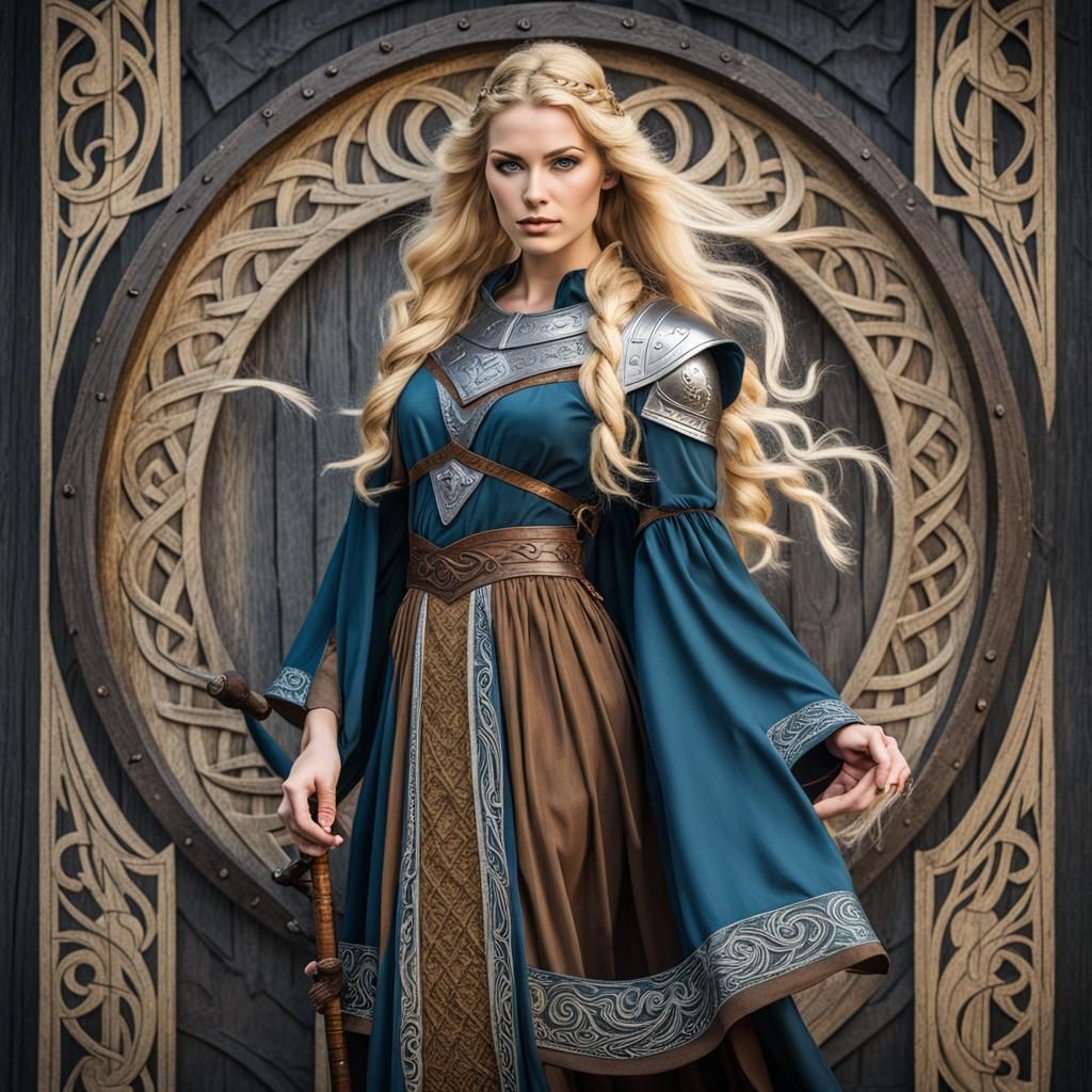 Norse Medieval Woman - AI Generated Artwork - NightCafe Creator