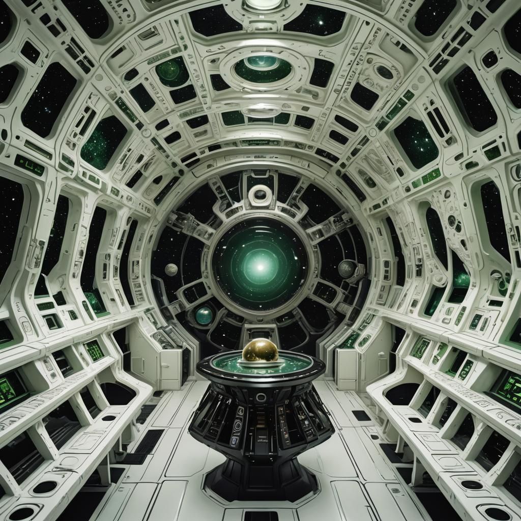 The bridge, with its strange, alien controls - AI Generated Artwork ...