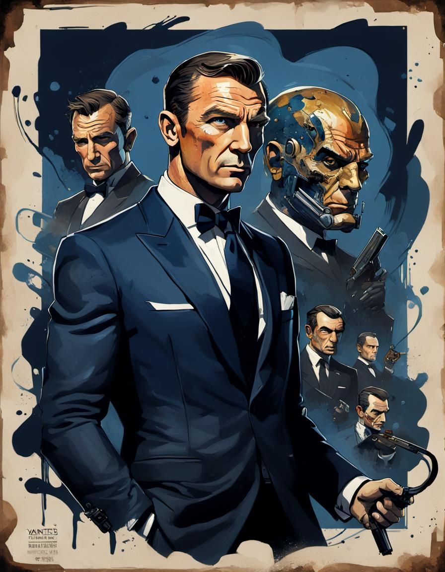 [James Bond, agent 007] - AI Generated Artwork - NightCafe Creator
