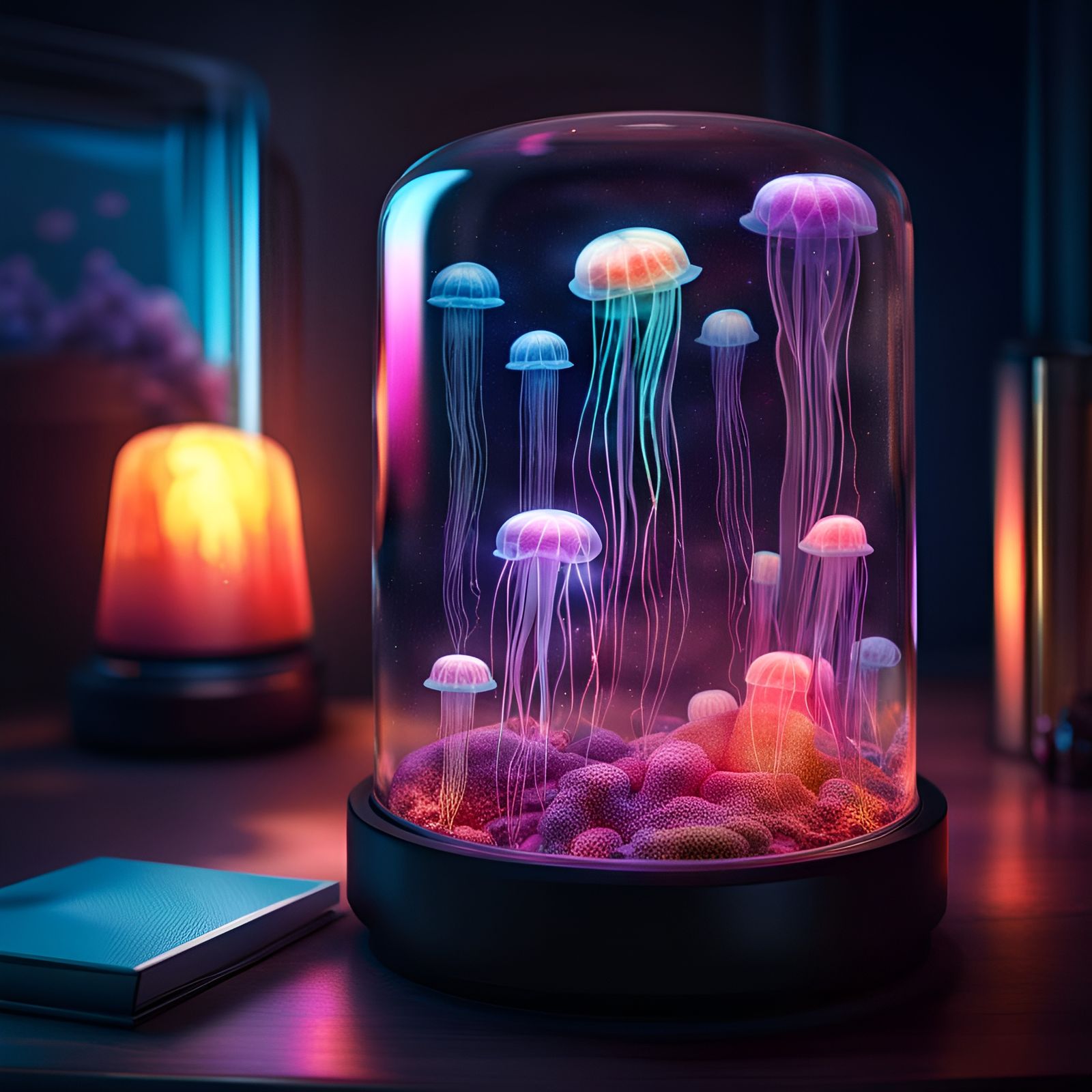 Colorful lamp - AI Generated Artwork - NightCafe Creator