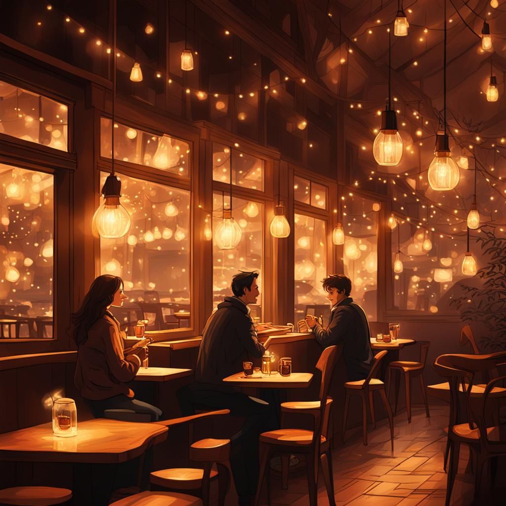 Cozy Café - AI Generated Artwork - NightCafe Creator
