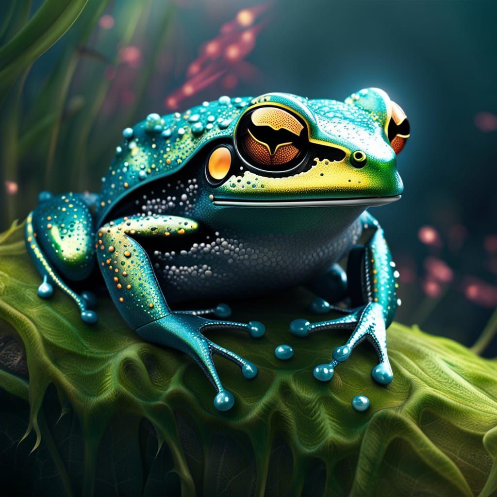 Alien Frog - AI Generated Artwork - NightCafe Creator